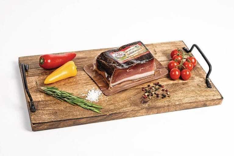 Attraktive und nachhaltige Verpackung für Speck - Die Fleischerei